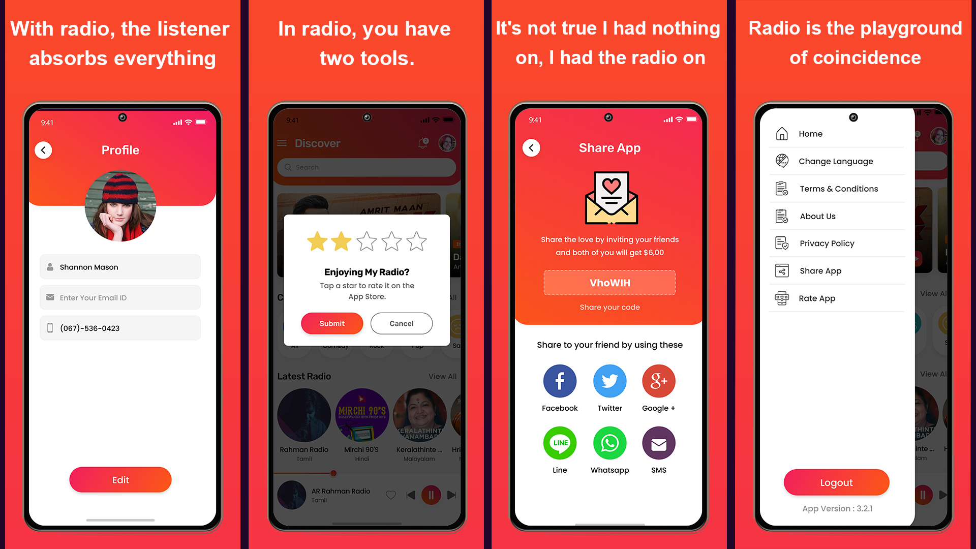 DTRadio - Online Radio flutter (iOS - Android) full application with admin panel by DivineTechs